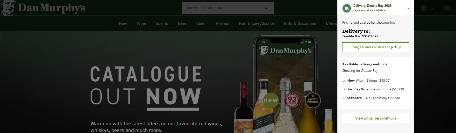 What steps are there to placing an order online on Dan Murphy's website ...